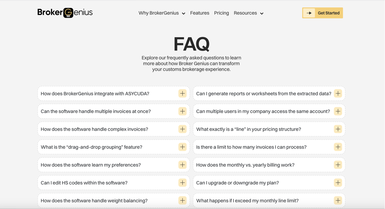 Broker Genius FAQ - Answers to Your Common Brokerage Questions