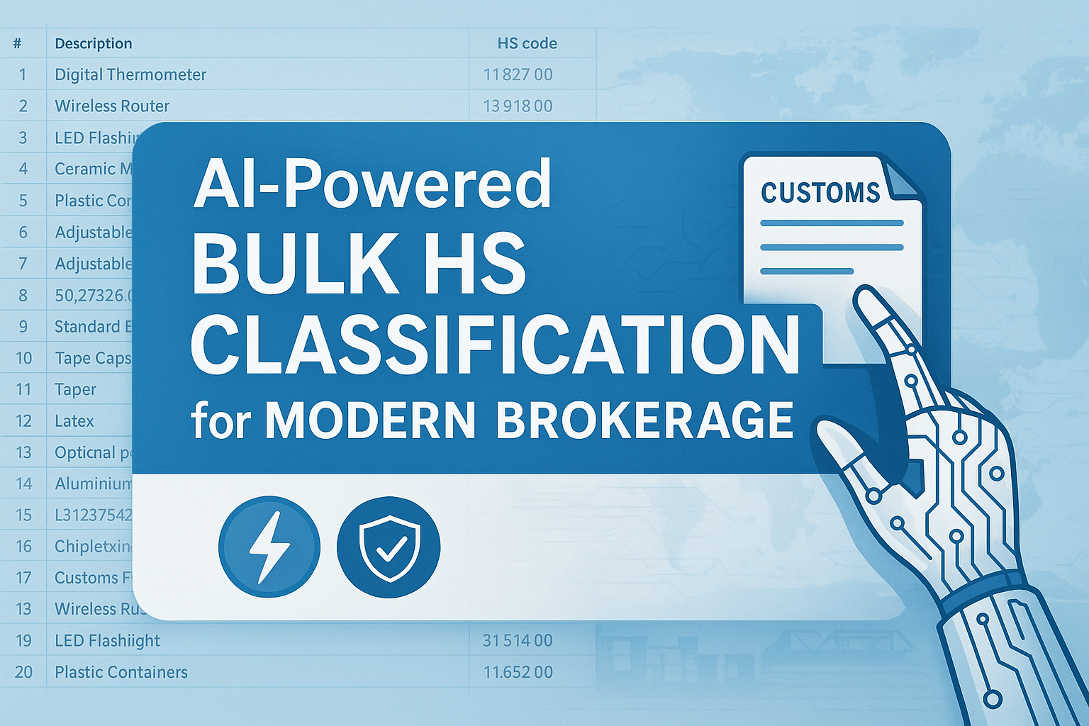 Unlock Faster Trade Compliance with AI-Powered Bulk HS Classification ...